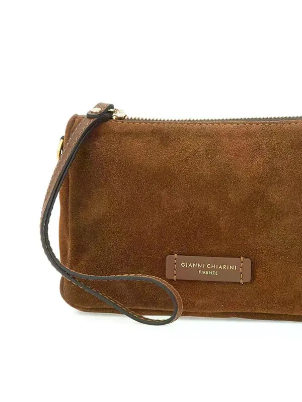 GIANNI CHIARINI Suede Clutch Bag