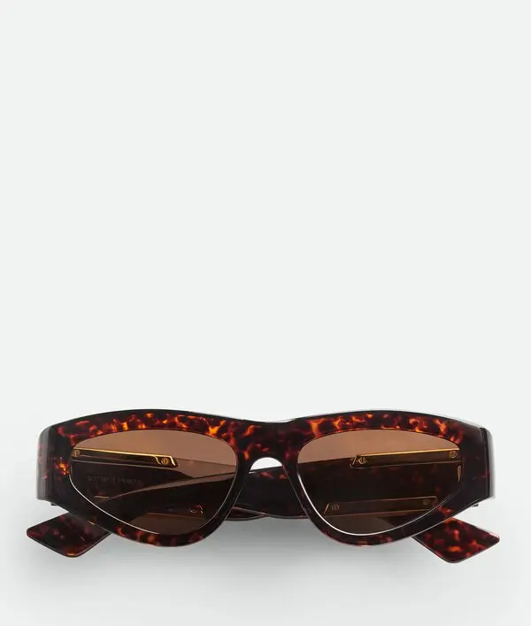 BOTTEGA  VENETA Cat Eye Sunglasses - Havana/brown