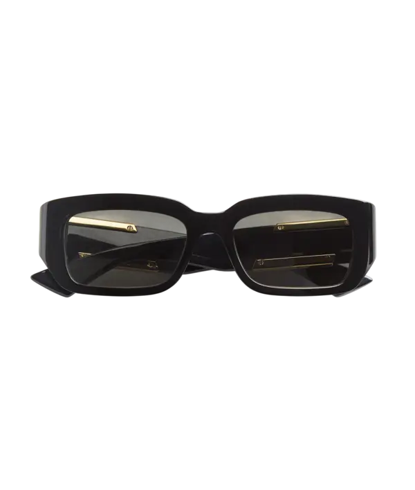 Bottega Veneta Dash Rectangle Sunglasses - Black/gray