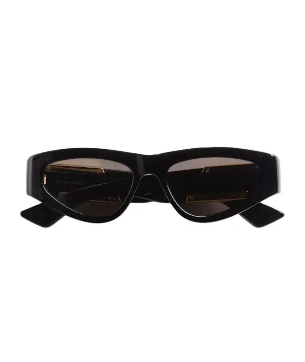 Bottega Veneta Dash Cat Eye Sunglasses - Black/grey