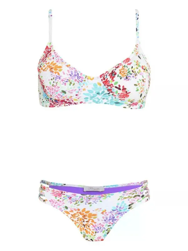 BRIGITTE Floral-print Bikini - White