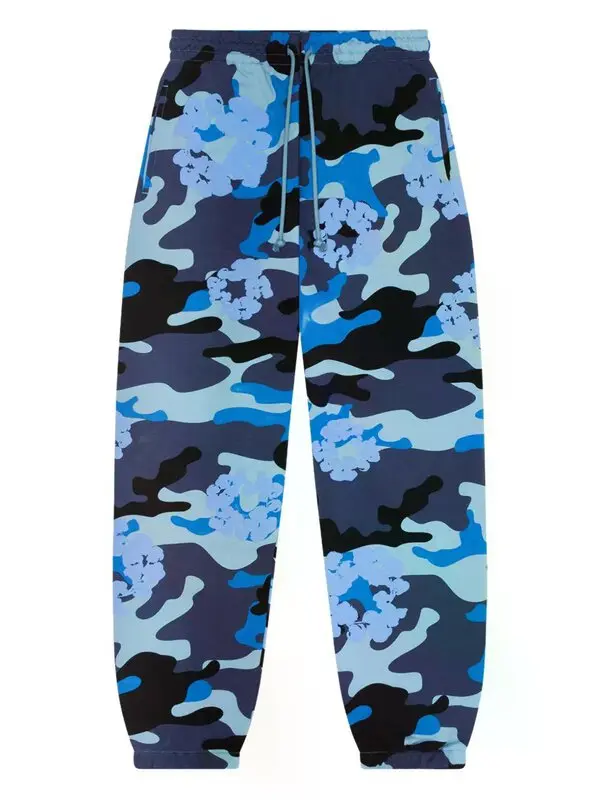 DENIM TEARS Wreath Track Pants - Blue