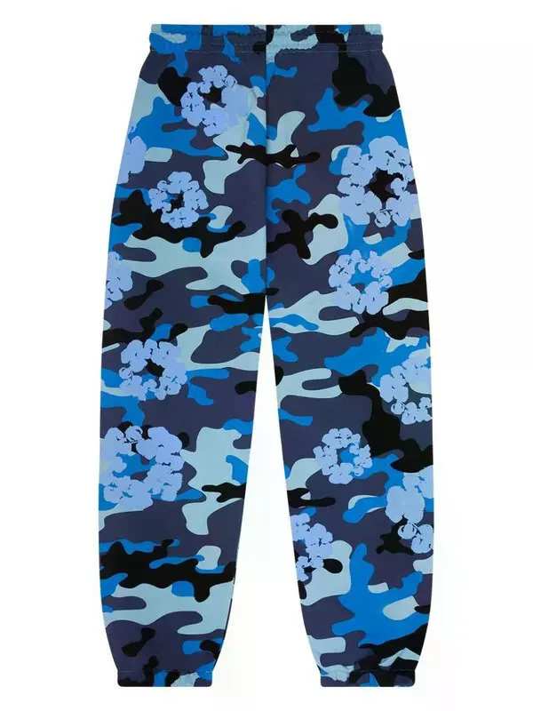 DENIM TEARS Wreath Track Pants - Blue