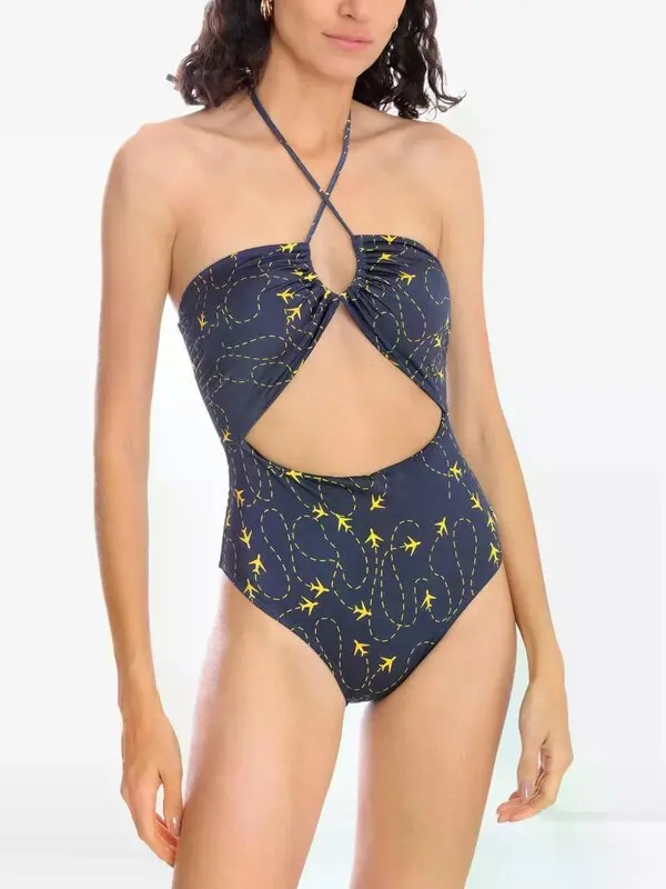 BRIGITTE Airplane Print One Piece Swimsuit