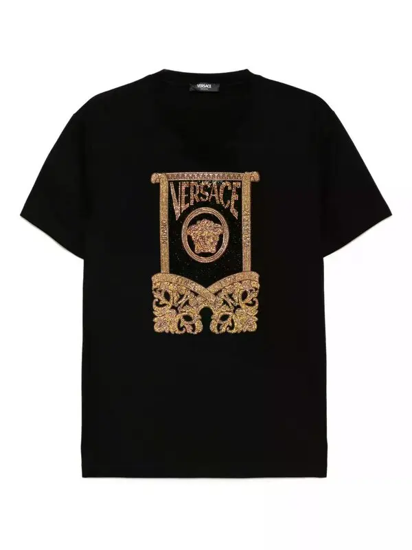 Versace Crystal-embellishment T-shirt