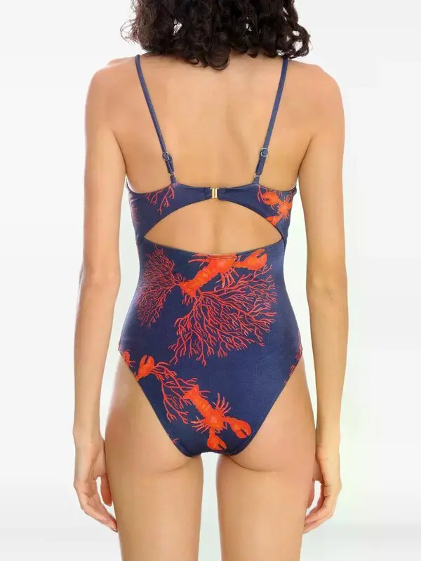 BRIGITTE Printed Swimsuit - Blue
