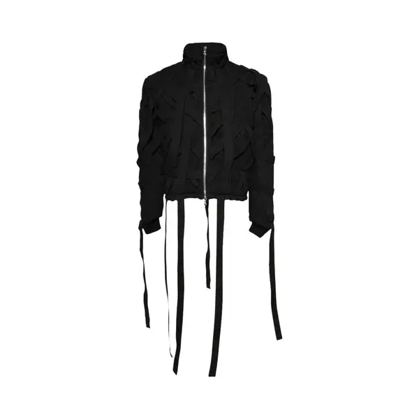 WHO DECIDES WAR BY EV BRAVADO Engulfed Bomber Jacket - Black