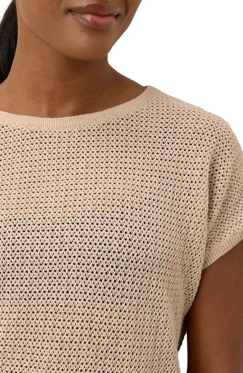 PACT Beachside Linen Short Sleeve Top