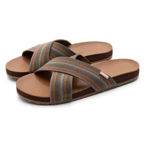 FEELGOODZ Zensole Cascades Double Strap Slide Sandals - Paradise