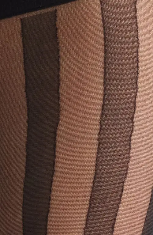 HIGH HEEL JUNGLE Crye Stripe Thigh-high Socks