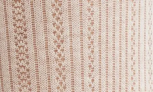 HIGH HEEL JUNGLE Kate Pointelle Bow Crew Socks - Ivory/ Apricot