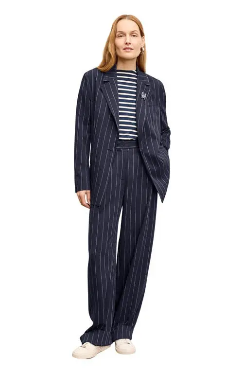 M.M.LAFLEUR Striped Teddy Jacket