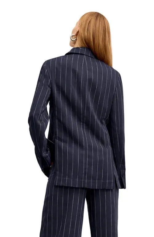 M.M.LAFLEUR Striped Teddy Jacket