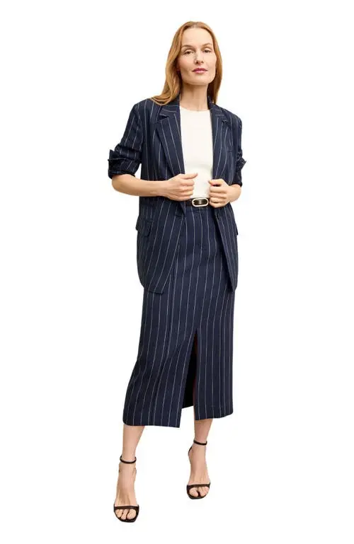 M.M.LAFLEUR Striped Teddy Jacket