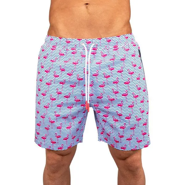MACEOO Printed Swim Trunks - Blue