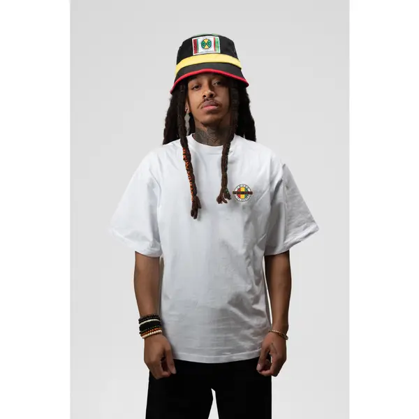 CROSS COLOURS Livin Phat T-shirt - White