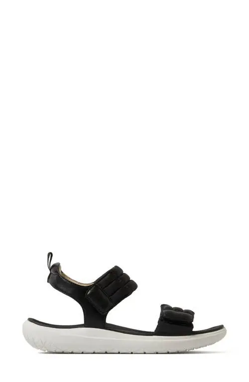 DEARFOAMS Thea Quarter Strap Sandal - Black