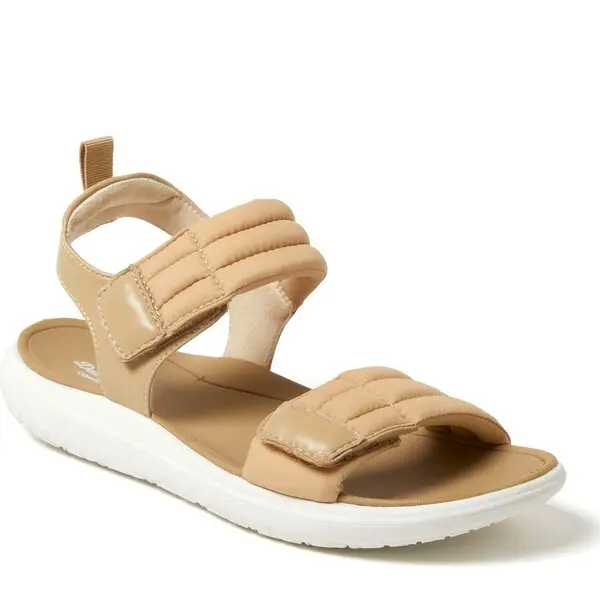 DEARFOAMS Thea Quarter Strap Sandal - Khaki