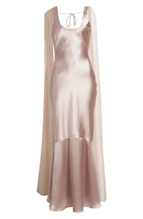 Lulus Aida Tie-back Satin Gown