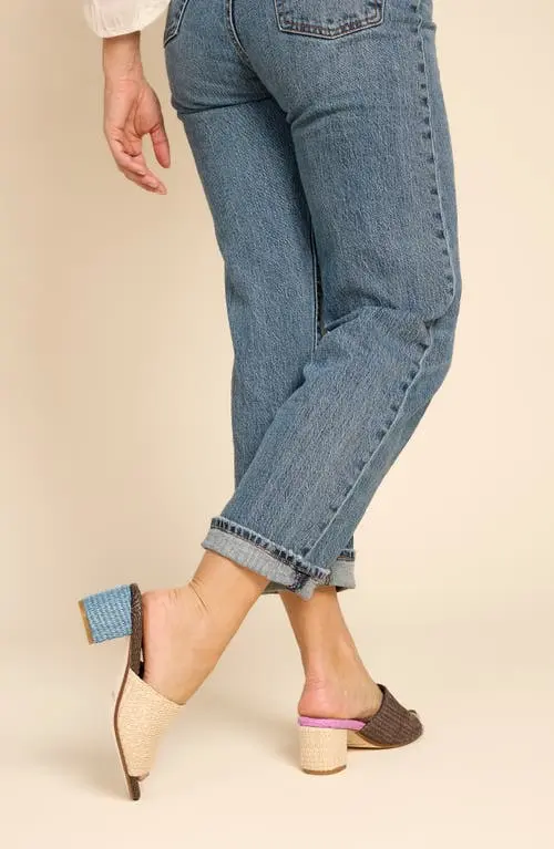 Charlotte Stone Lenu Mismatch Woven Slide Sandal