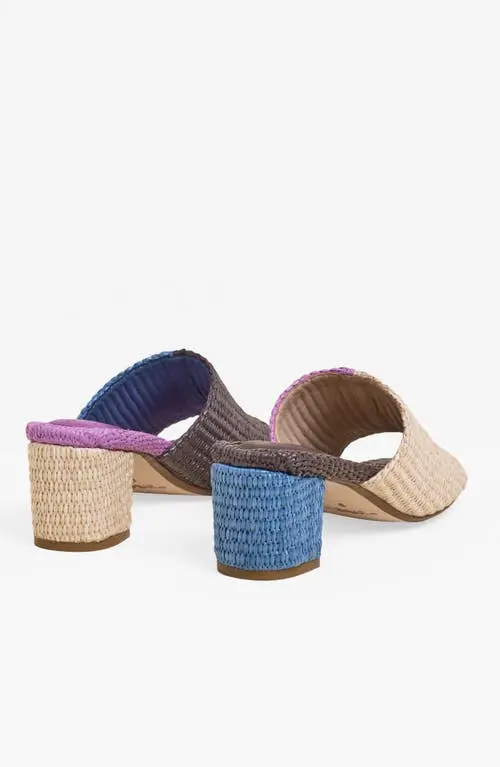 Charlotte Stone Lenu Mismatch Woven Slide Sandal