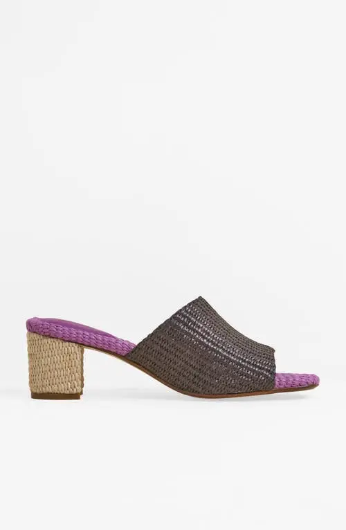 Charlotte Stone Lenu Mismatch Woven Slide Sandal