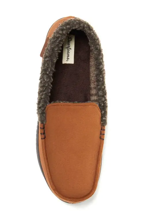 DEARFOAMS Alexander Faux Shearling Driving Loafer - Chestnut