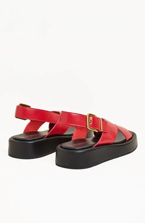 Charlotte Stone Anto Slingback Flatform Sandal - Flame