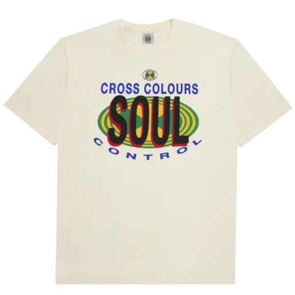 CROSS COLOURS Soul Control Graphic T-shirt - Ivory