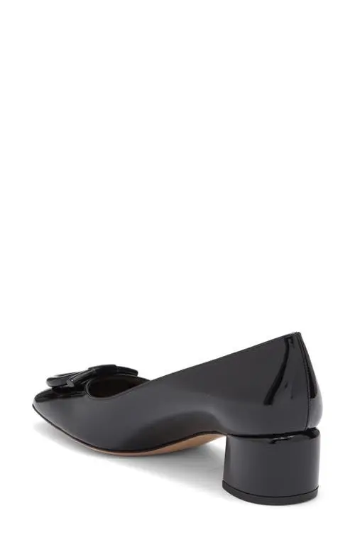 FERRAGAMO Mara Gancio Block Heel Pumps - Nero