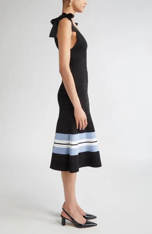 slim fit dress slacks Navy Tie Dye Off Shoulder Smocked Ruffle Maxi Dress