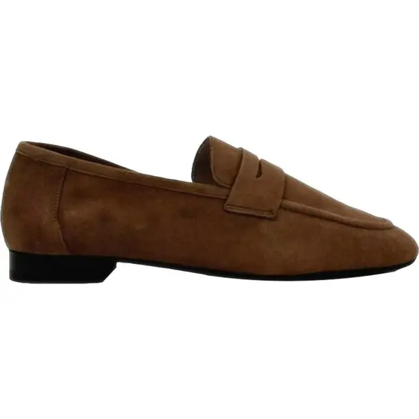 AMIE RAFA Leather Tennis Loafers - Taupe Suede