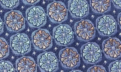 Nordstrom Glover Medallion Silk Neck Tie - Mint