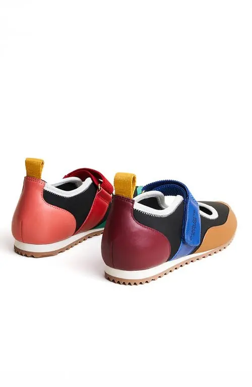 Charlotte Stone Mable Mismatched Ballet Sneaker - Multi Black