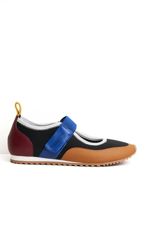 Charlotte Stone Mable Mismatched Ballet Sneaker - Multi Black