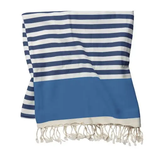 FEELGOODZ Artisan Crafted Cotton Turkish Towel Beach Bath - Indigo