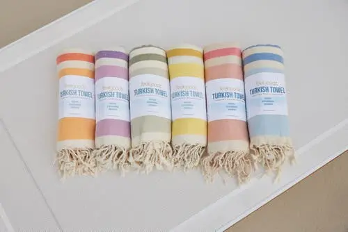 FEELGOODZ Artisan Crafted Cotton Turkish Towel Beach Bath