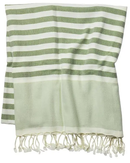 FEELGOODZ Artisan Crafted Cotton Turkish Towel Beach Bath - Sage