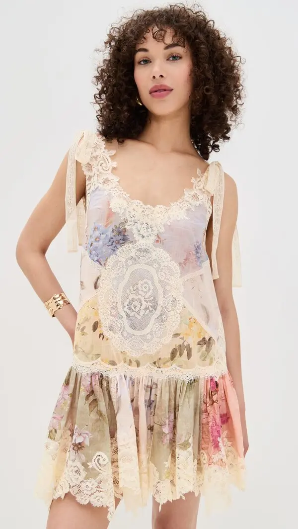 knee length dresses for ladies Crush Tiered Lace Shirt Dress main image 1