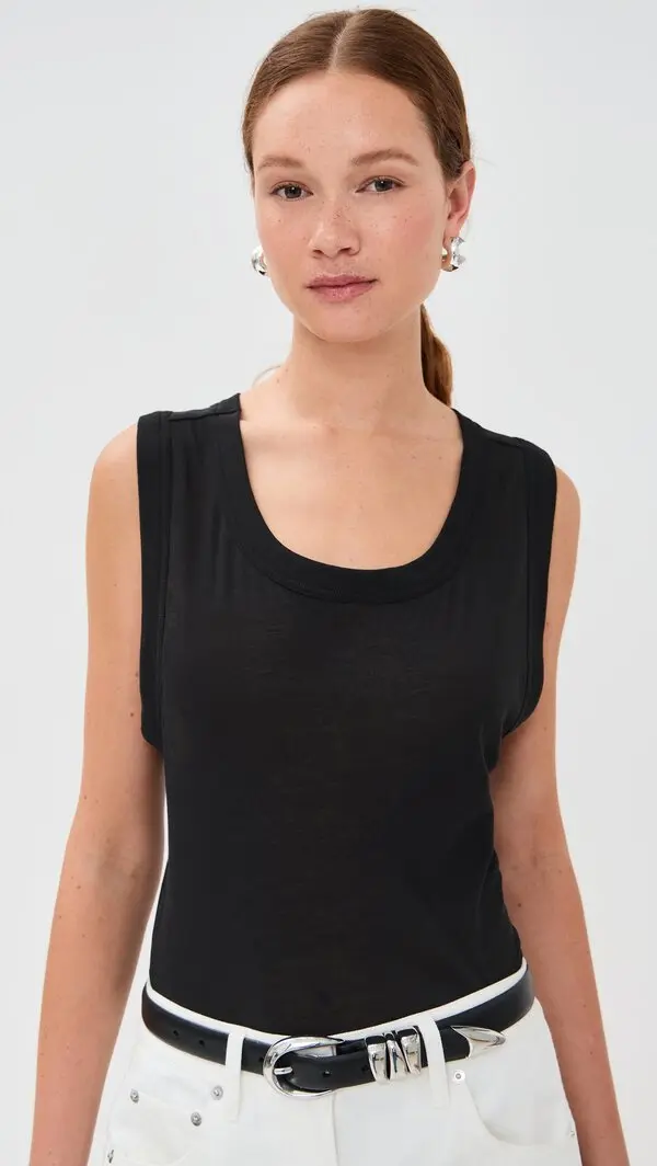 Co Jersey Tank Top - Black