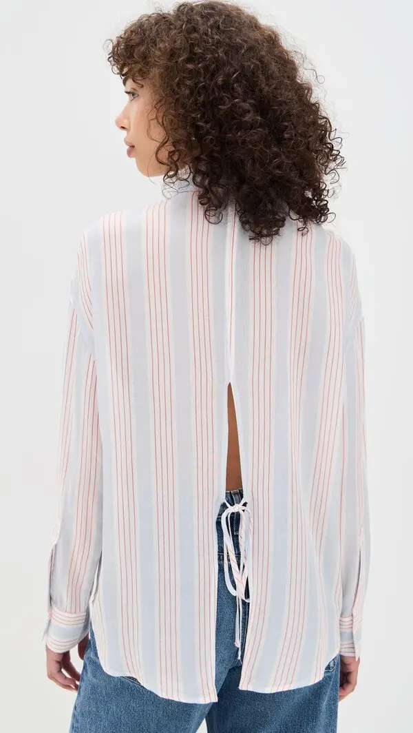 DAZE Striped Button-down Shirt