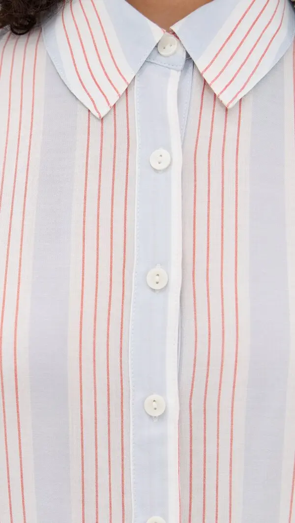 DAZE Striped Button-down Shirt