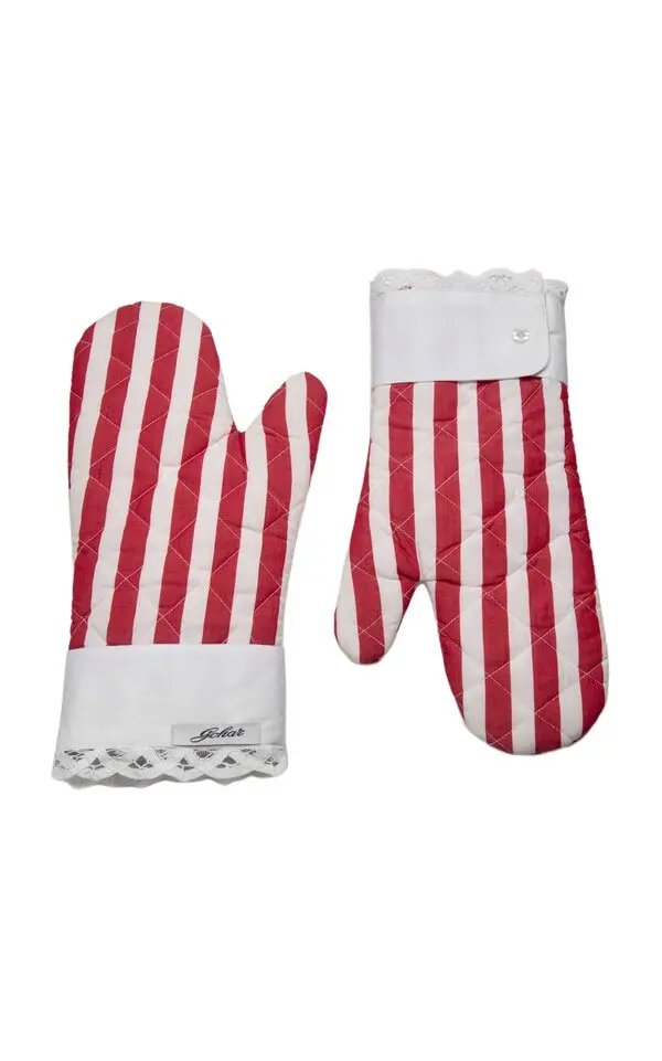 GOHAR WORLD Cotton Oven Gloves - Red