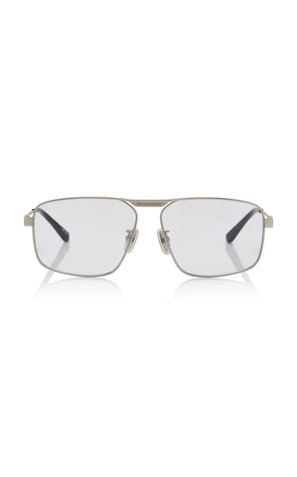 Balenciaga Tag 3.0 Aviator Sunglasses - Silver
