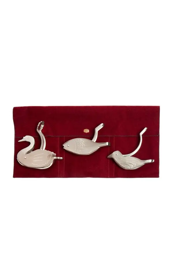 GOHAR WORLD Stainless Steel Lemon Squeezer Trio - Silver