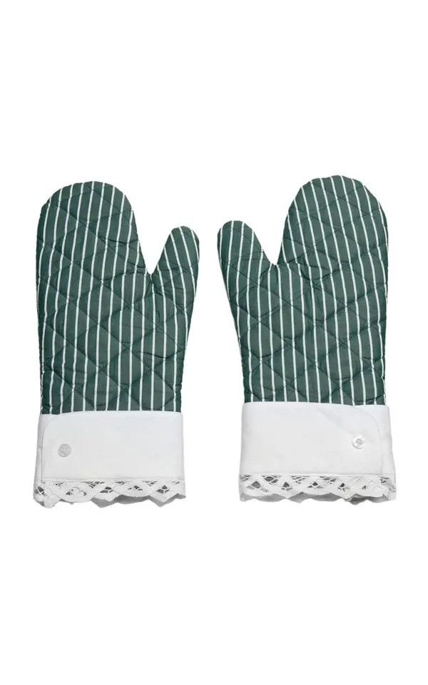 GOHAR WORLD Cotton Oven Gloves - Green