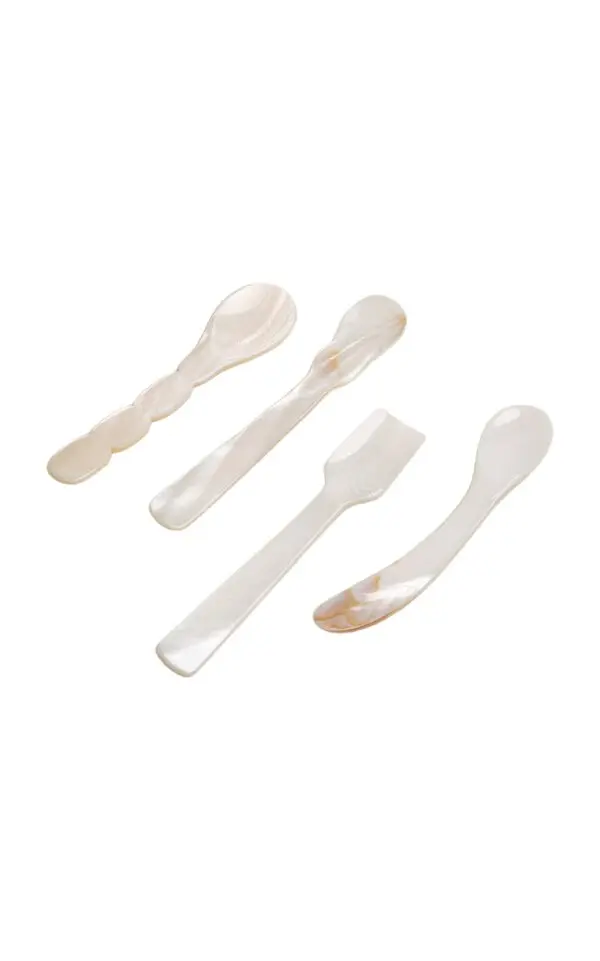 GOHAR WORLD Set-of-four Mother-of-pearl Spoons