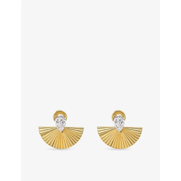 CARAT* LONDON Celene Stud Earrings - Gold