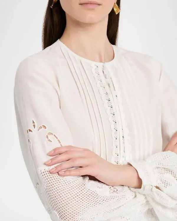 Kobi Halperin Juni Lace-inset Blouse