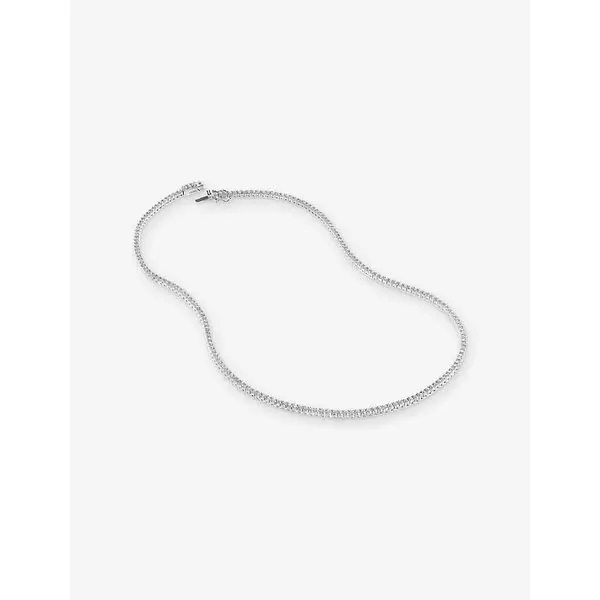 CARAT* LONDON Lexi Tennis Necklace - Silver